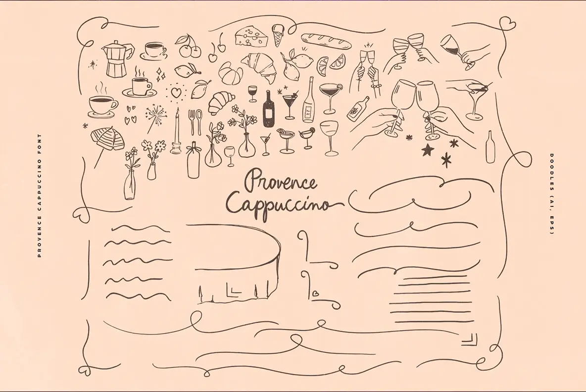 Provence Cappuccino Font - YouWorkForThem