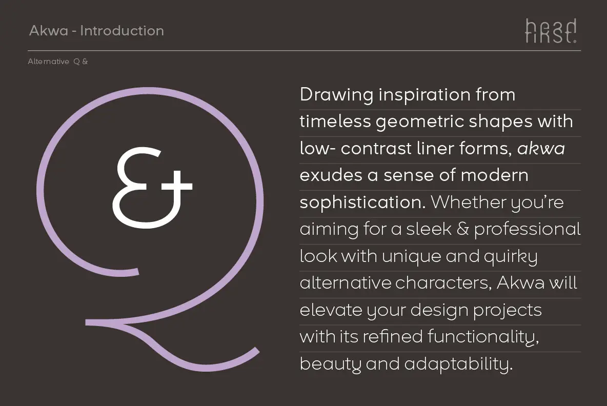 Akwa Font - YouWorkForThem