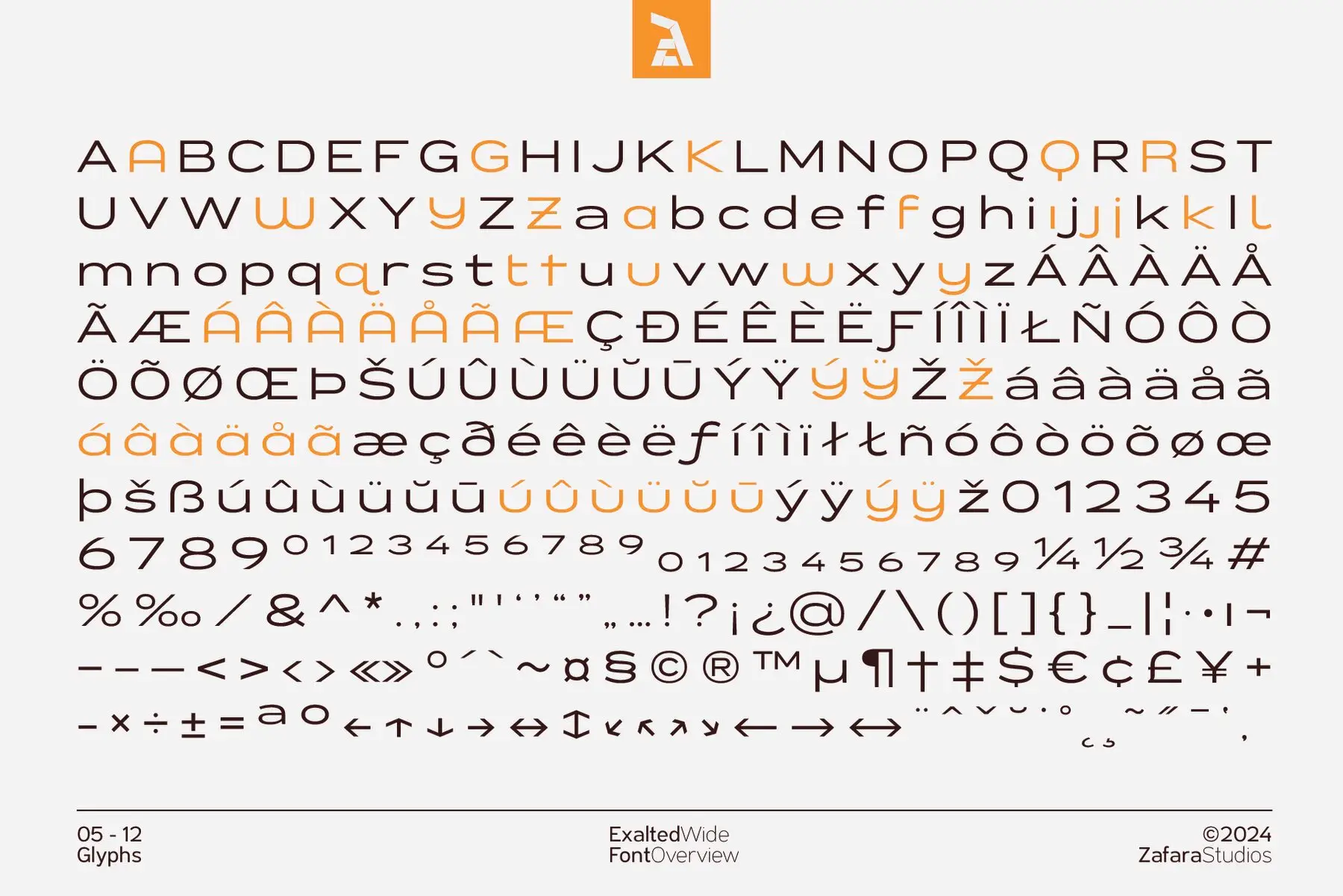 Exalted Wide Font - YouWorkForThem