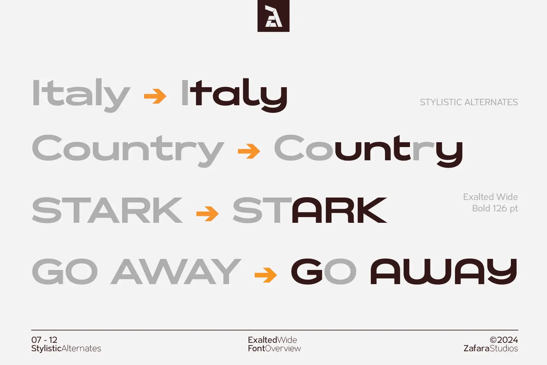Exalted Wide Font - YouWorkForThem