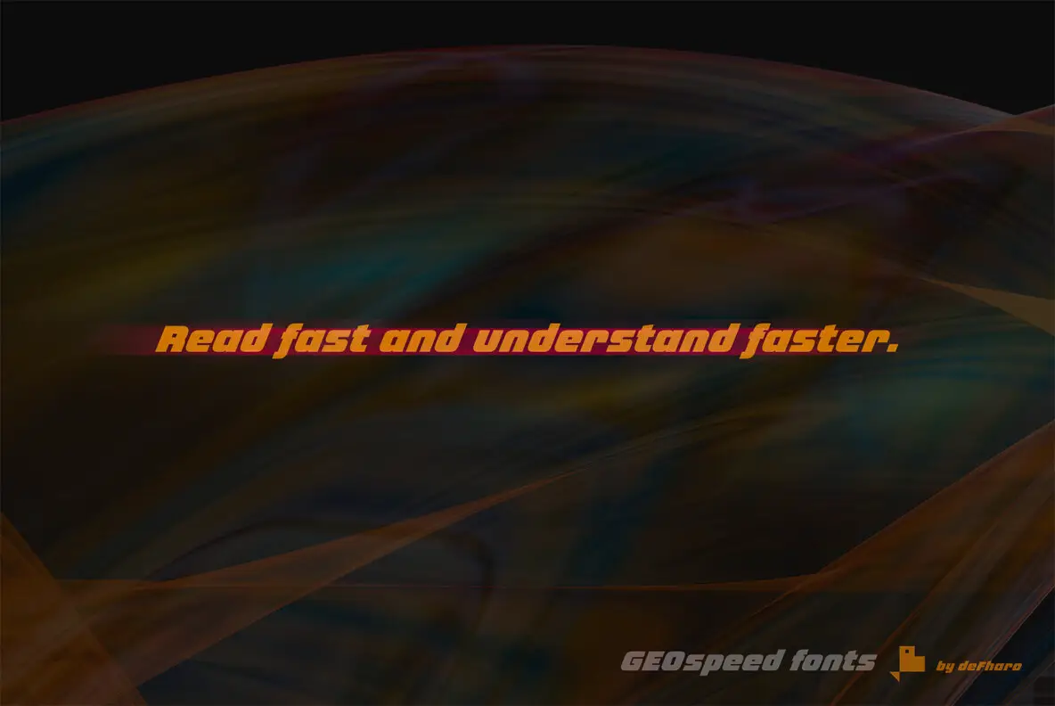 GEOspeed Font - YouWorkForThem