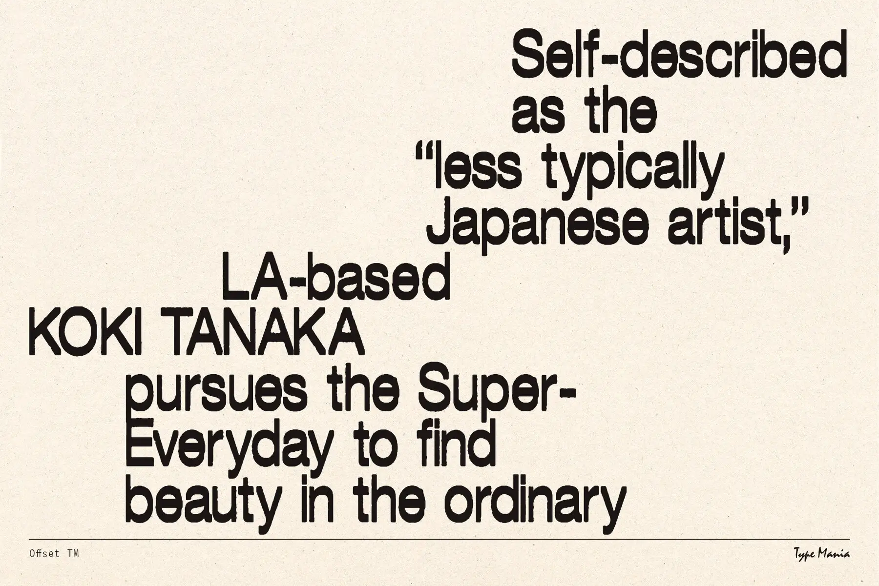 Offset TM Font - YouWorkForThem