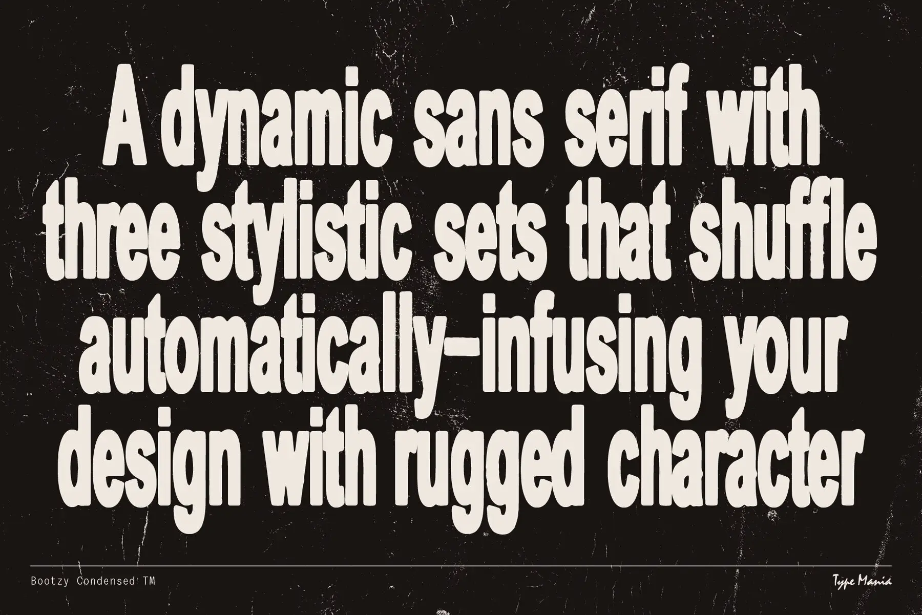 Bootzy Condensed TM Font - FontPath