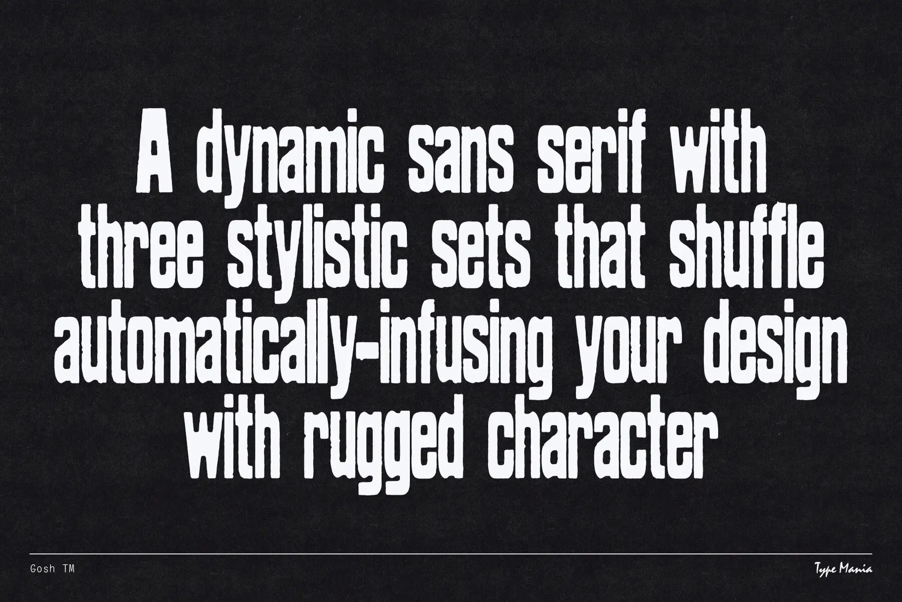 Gosh TM Font - YouWorkForThem