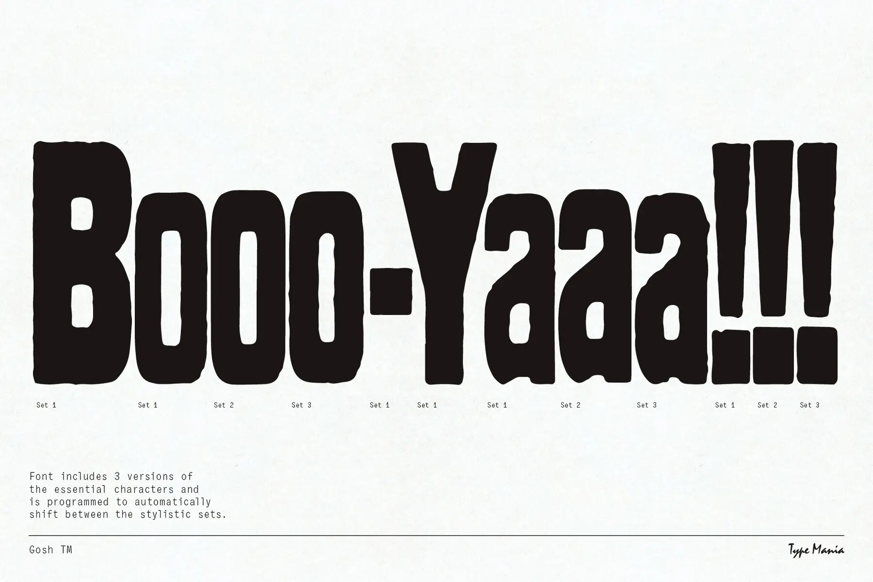 Gosh TM Font - YouWorkForThem