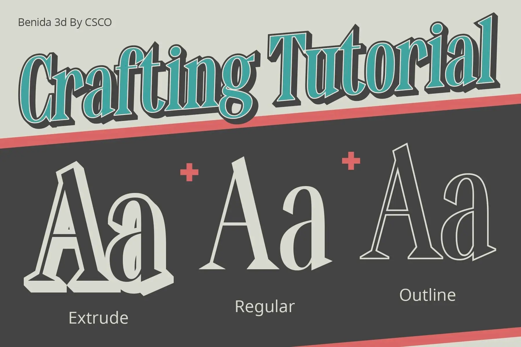 Benida 3D Font - YouWorkForThem