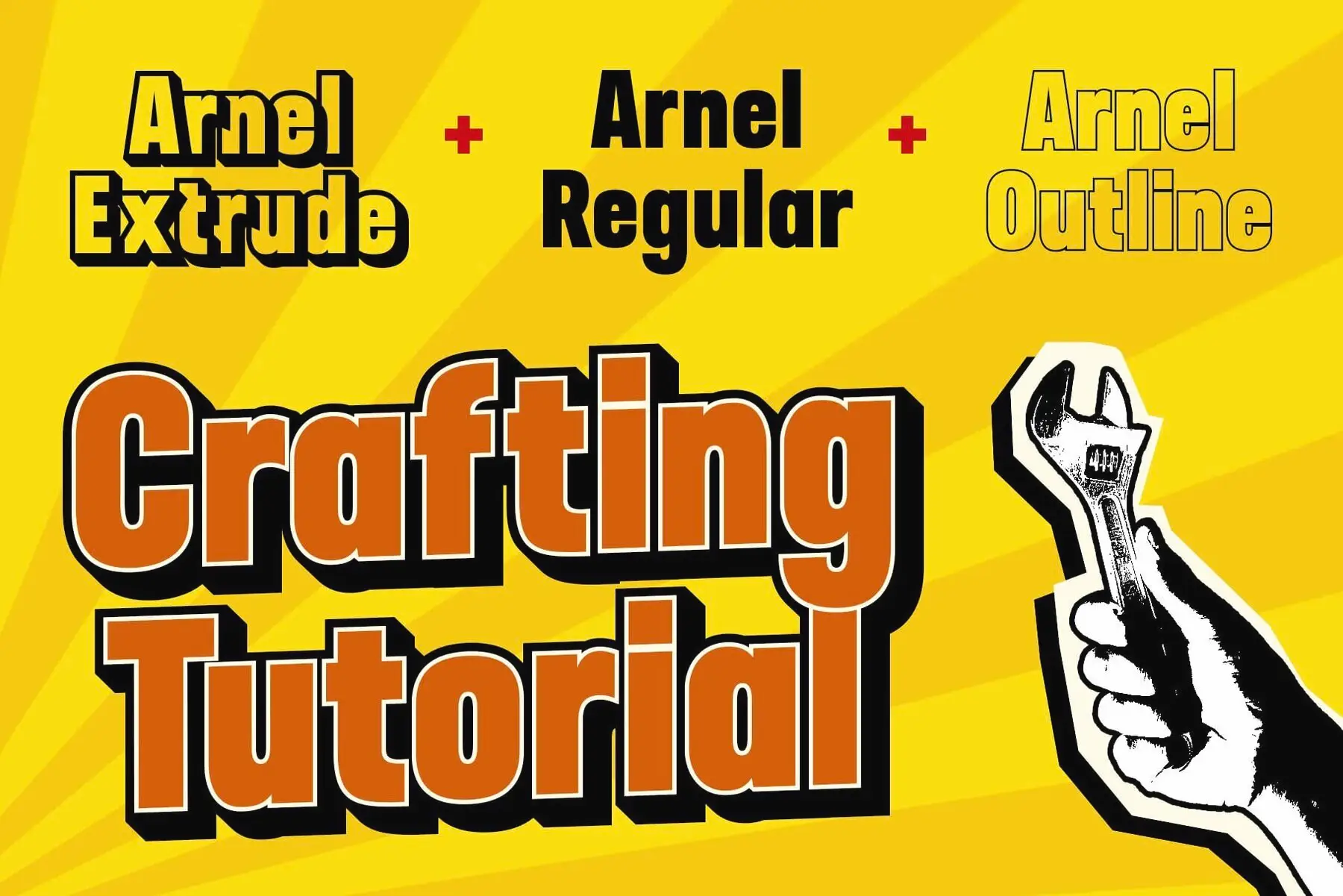 Arnel 3D Font - YouWorkForThem