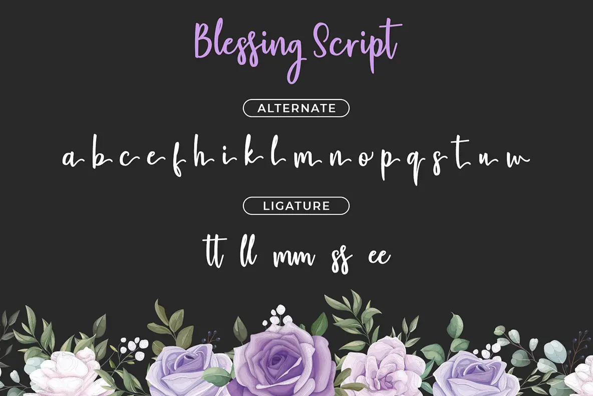 Blessing Font - YouWorkForThem