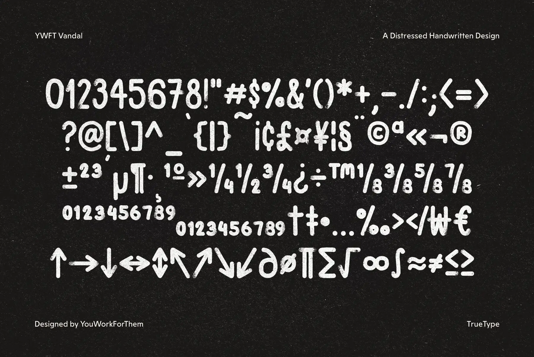 YWFT Vandal Font - YouWorkForThem