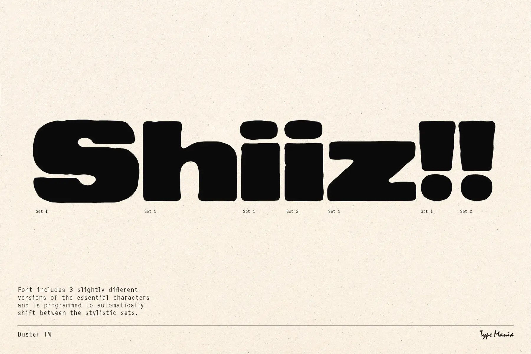 Duster TM Font - YouWorkForThem