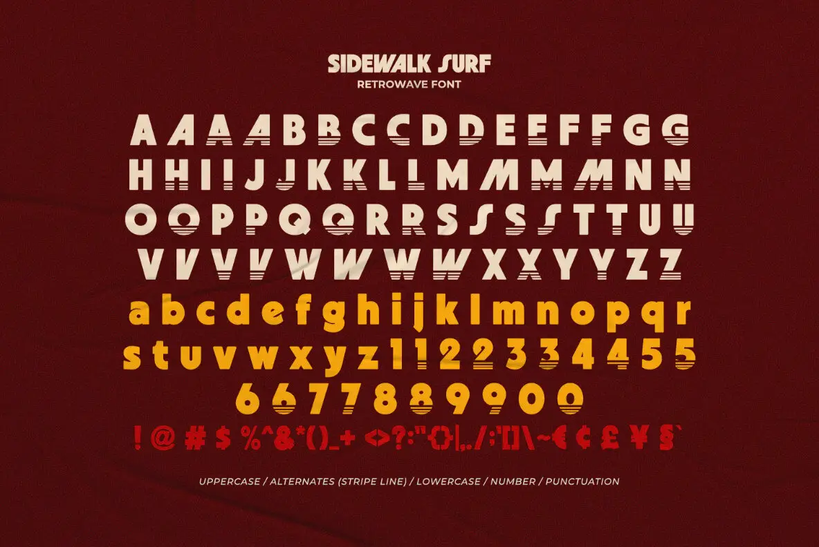 Sidewalk Surf Font - YouWorkForThem