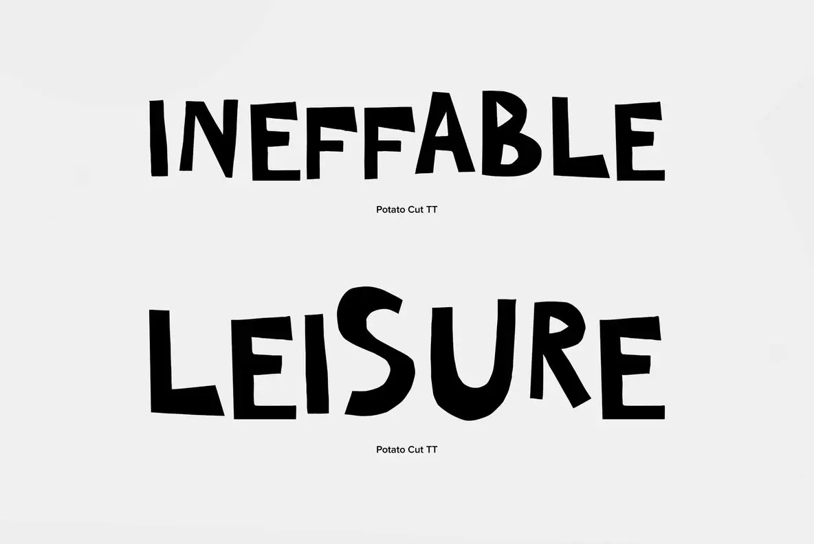 Potato Cut Font - FontPath