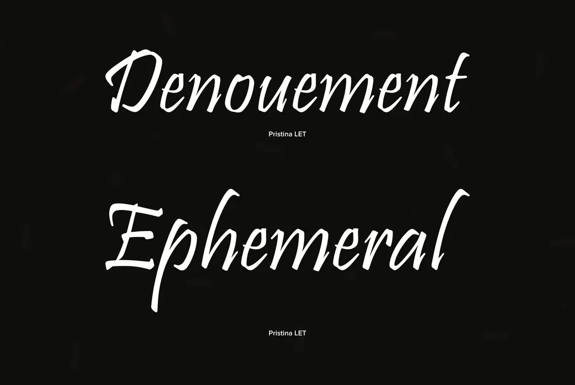 Pristina Font - YouWorkForThem