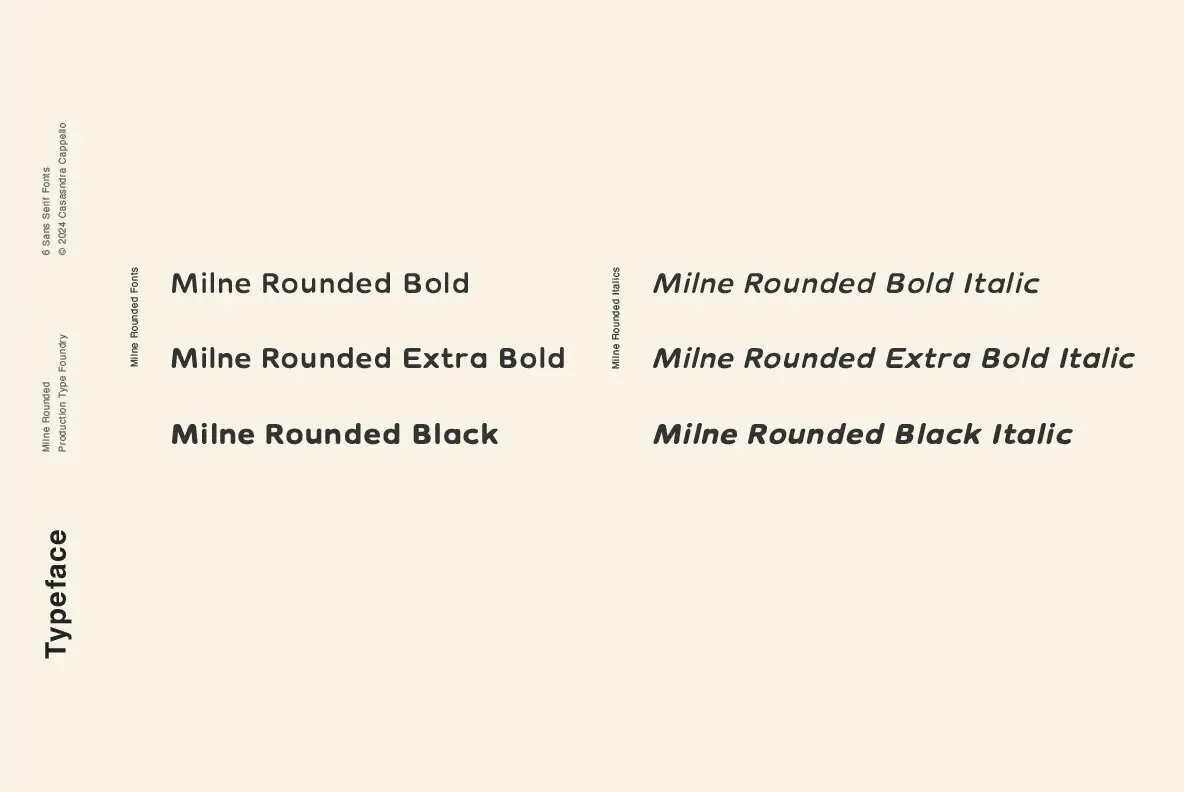 Milne Rounded Font - FontPath