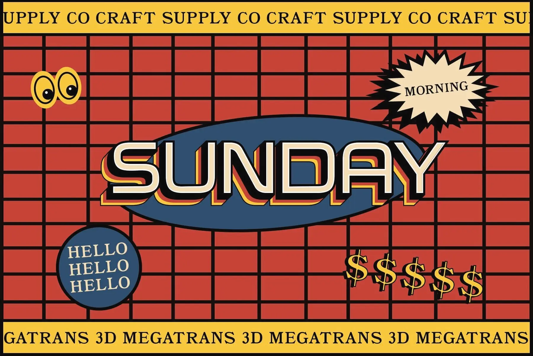 Megatrans 3D Font - YouWorkForThem