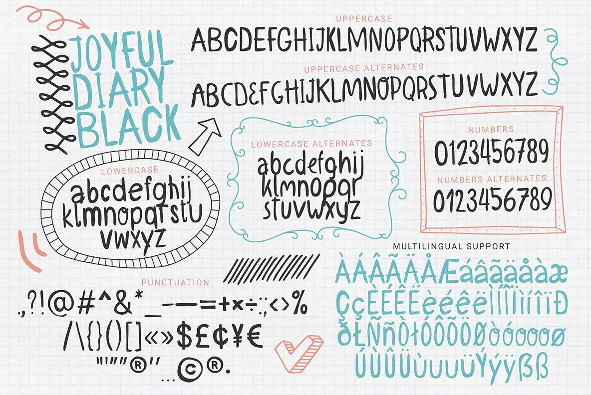 Joyful Diary Font - YouWorkForThem