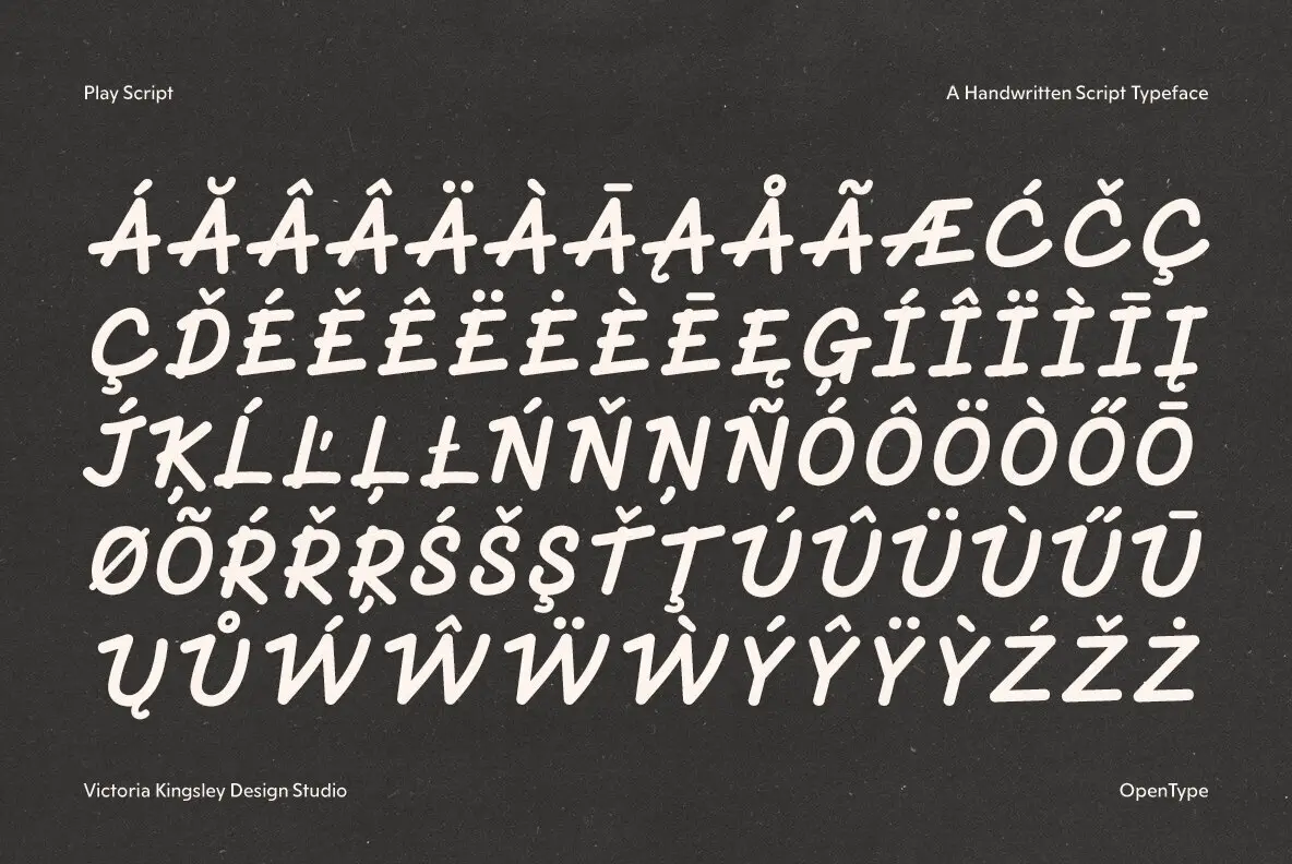 Play Script Font - YouWorkForThem