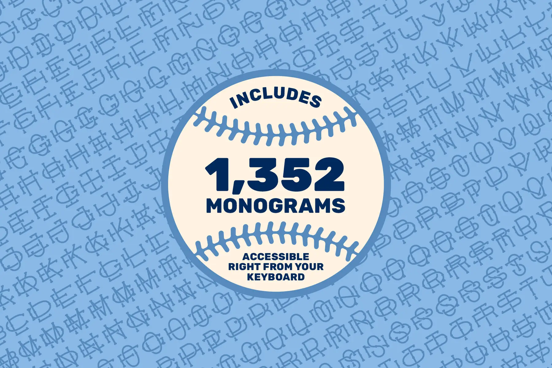 Champion Monograms Font Baseball 2 - YouWorkForThem