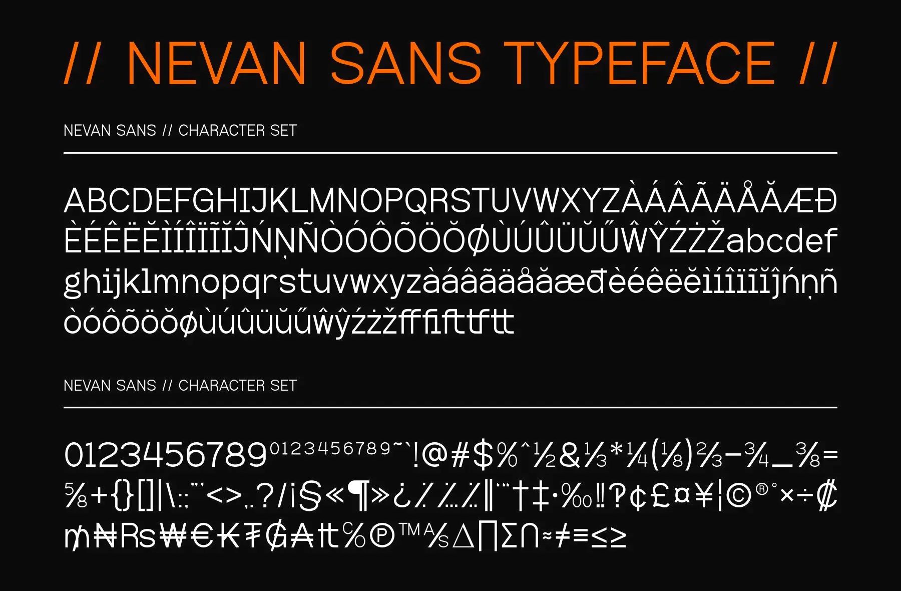 Nevan Sans Font - YouWorkForThem