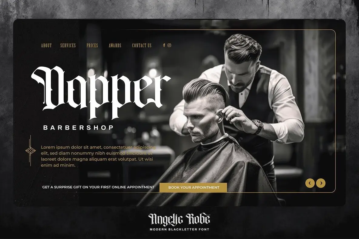 Angelic Robe Font - YouWorkForThem