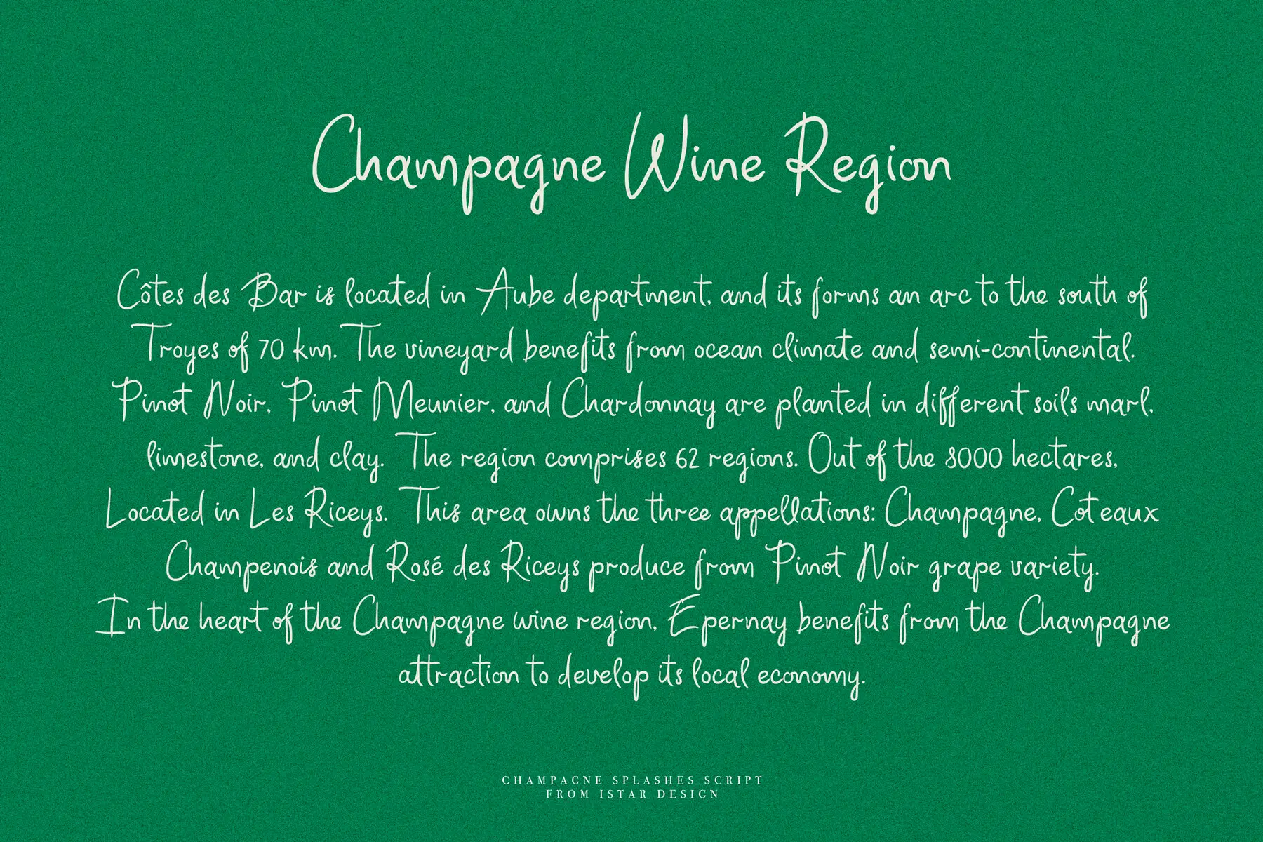 Champagne Font - YouWorkForThem