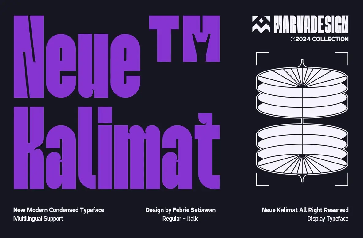 Neue Kalimat Font - YouWorkForThem