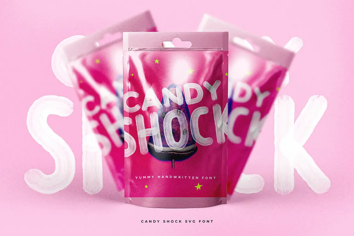 Candy Shock SVG Font Font - FontPath