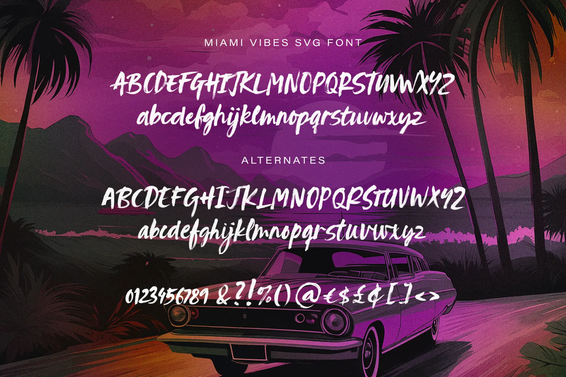 Malibu Vibes SVG Font Font - FontPath
