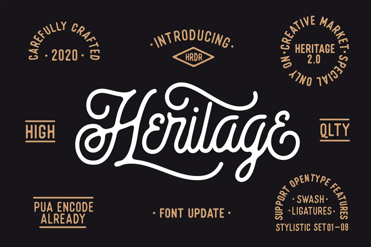 Heritage Font - YouWorkForThem