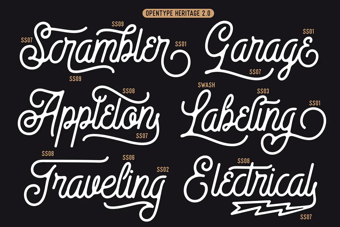 Heritage Font - YouWorkForThem