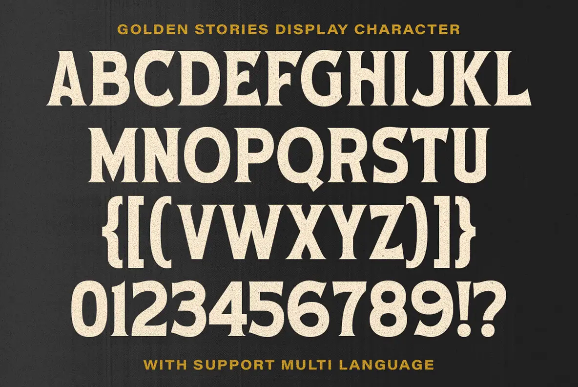 Golden Stories Font - YouWorkForThem