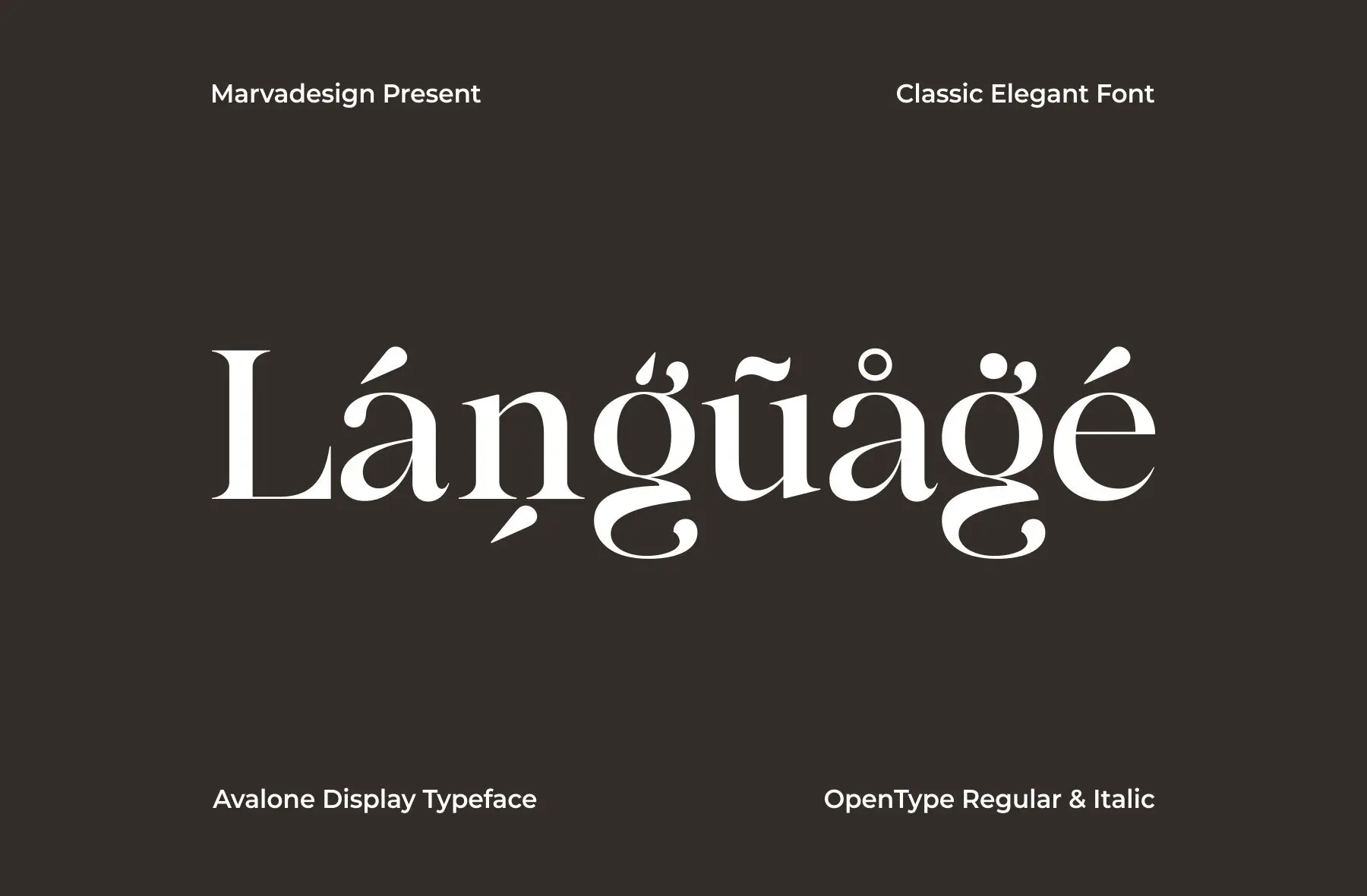 Avalone Font - YouWorkForThem