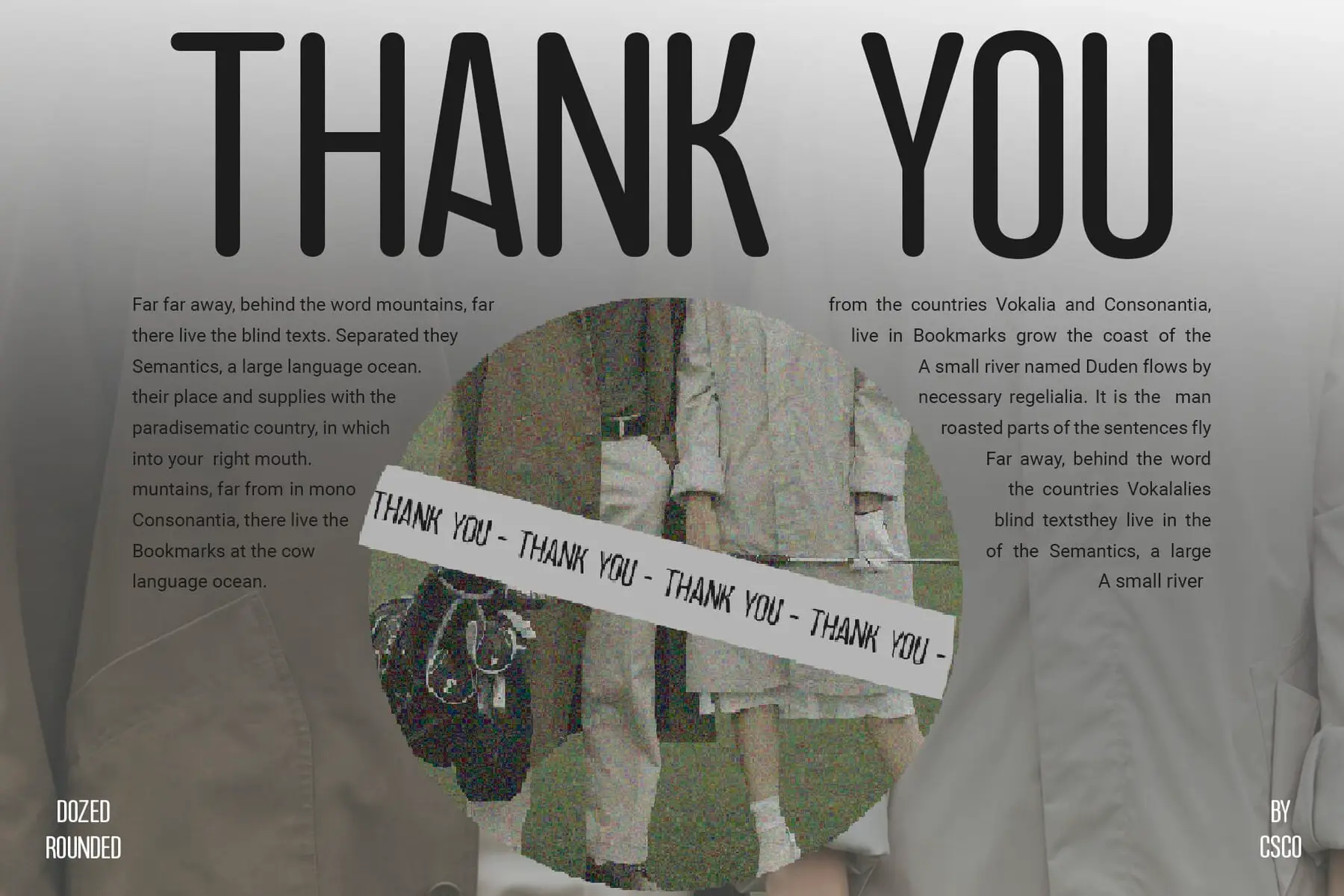 Dozed Rounded Font - YouWorkForThem