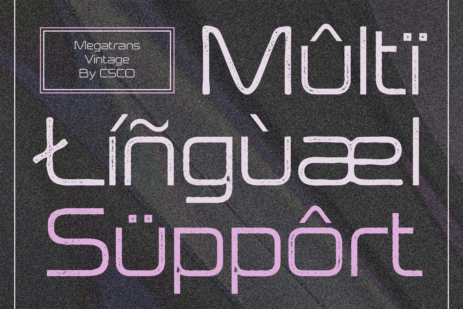 Megatrans Vintage Font - YouWorkForThem