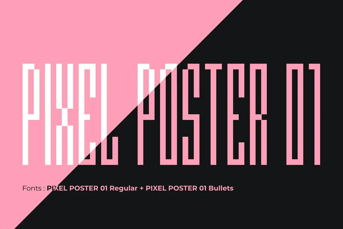 Pixel Poster 01 Font - YouWorkForThem