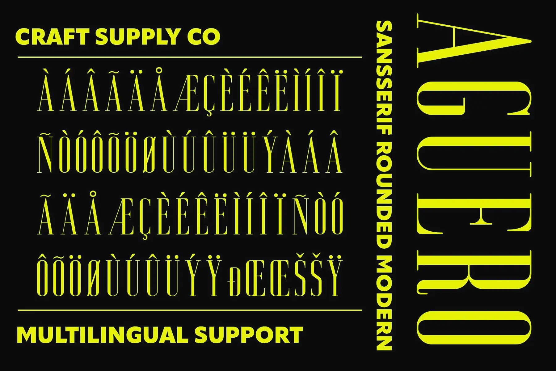 Aguero Serif Rounded Font - YouWorkForThem