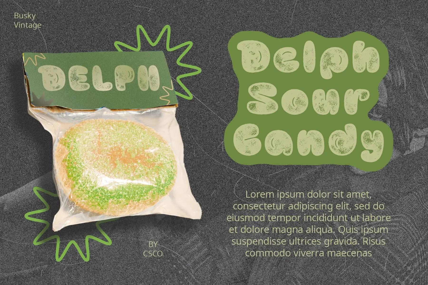 Busky Vintage Font - YouWorkForThem