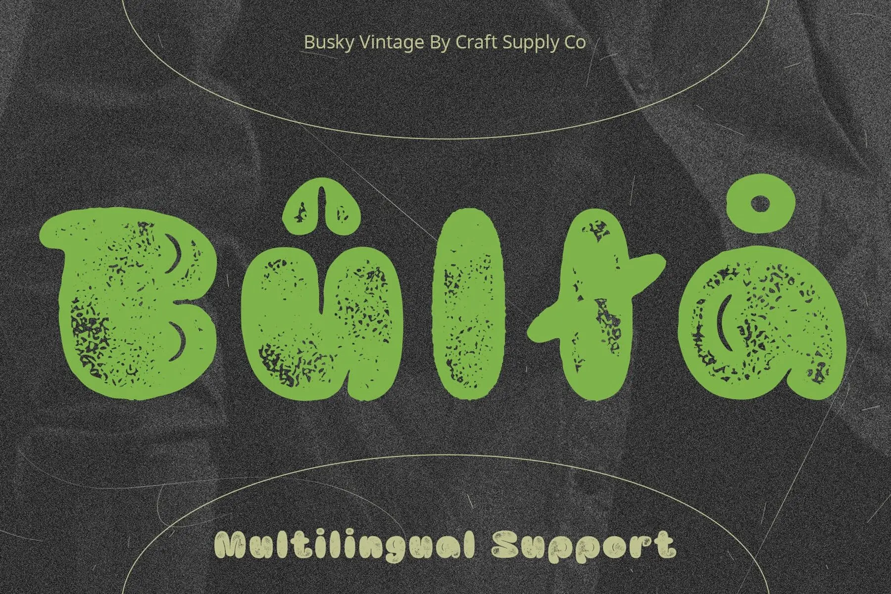 Busky Vintage Font - YouWorkForThem