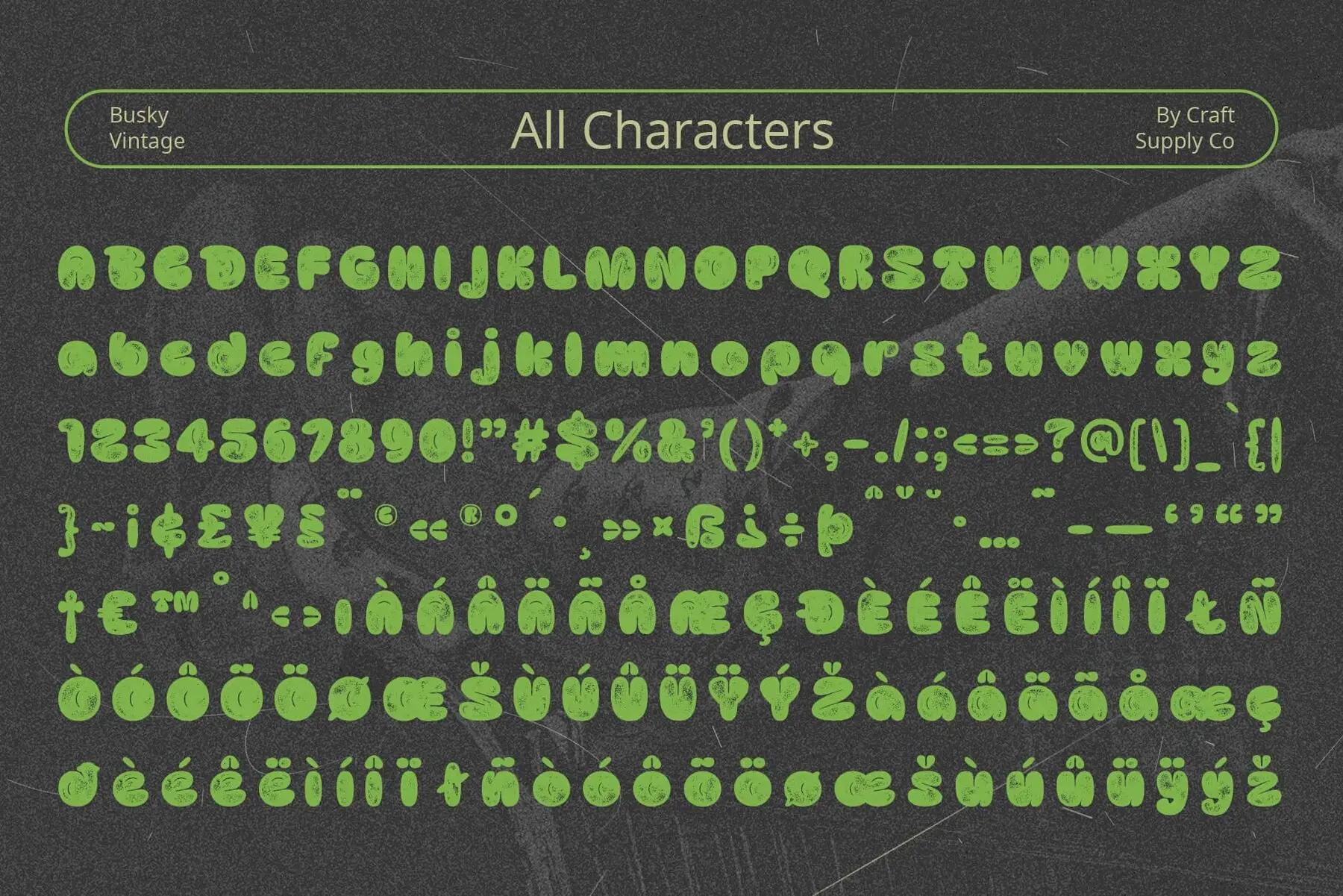 Busky Vintage Font - YouWorkForThem