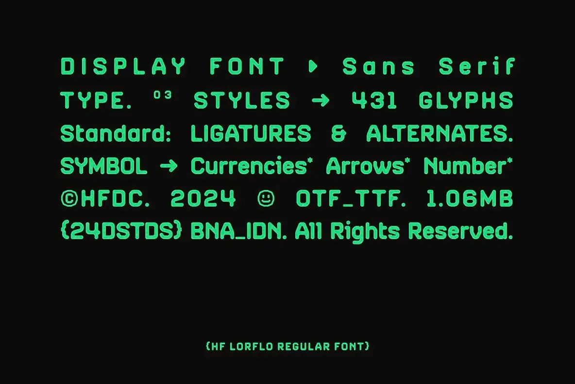 HF Lorflo Font - YouWorkForThem