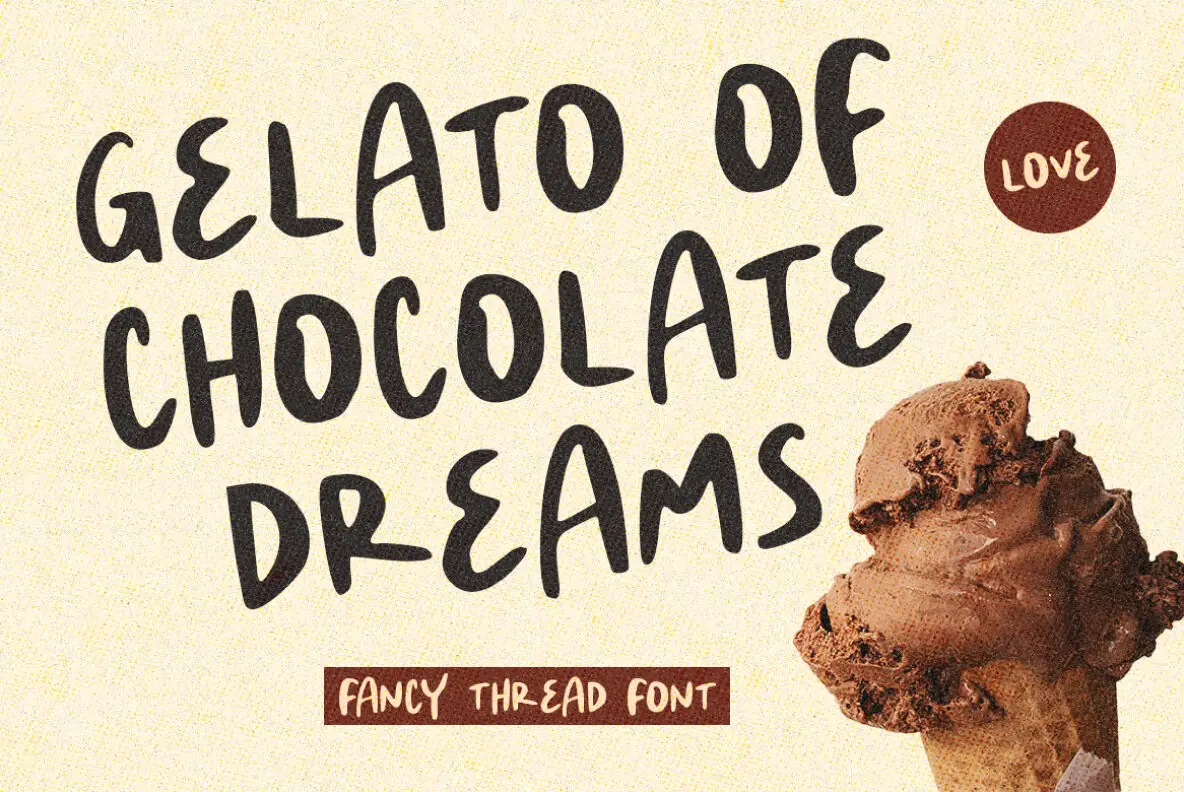 Fancy Thread Font - YouWorkForThem