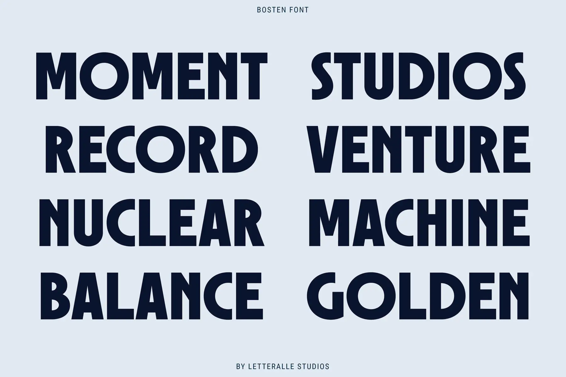 Bosten Font - YouWorkForThem