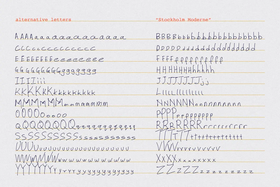 Stockholm Moderne Font - FontPath