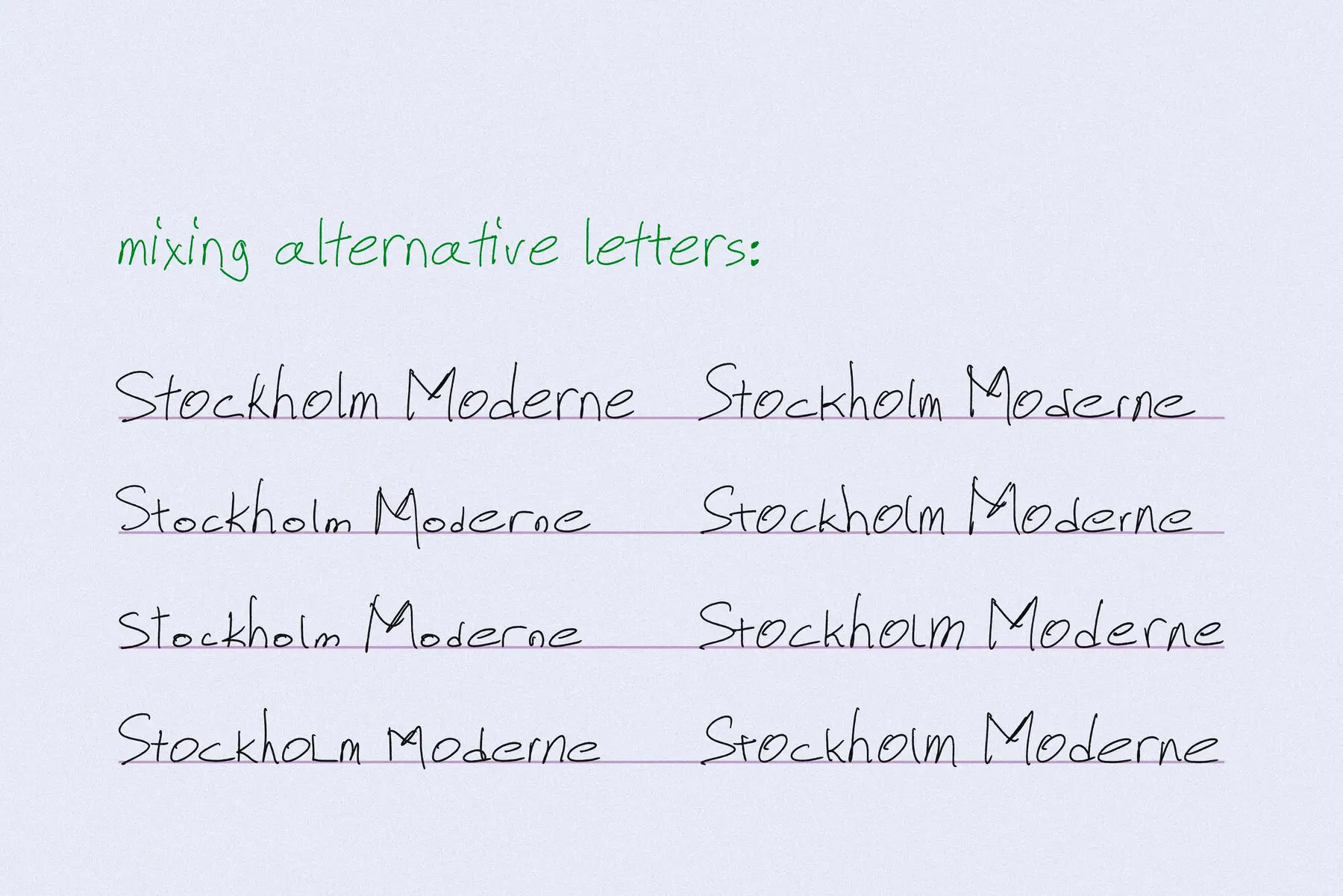 Stockholm Moderne Font - YouWorkForThem