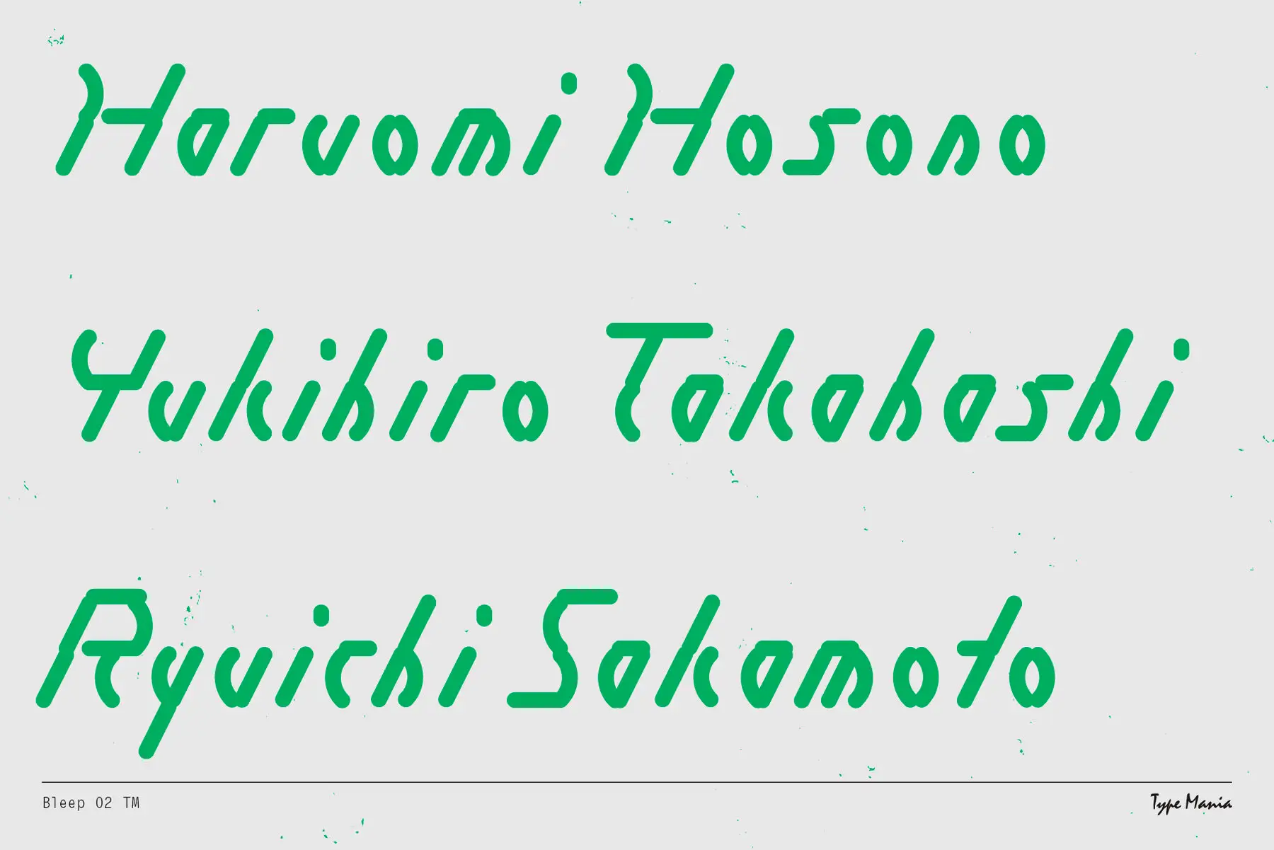 Bleep 02 TM Font - YouWorkForThem