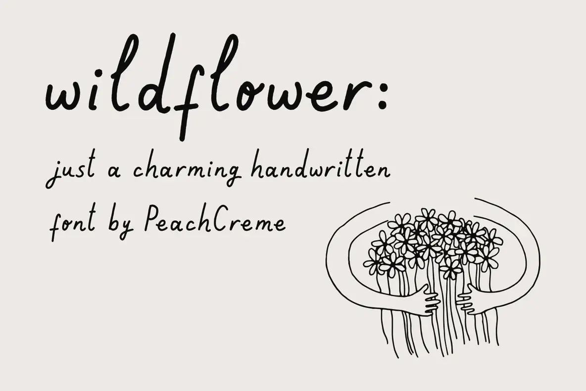 Wildflower Font - YouWorkForThem