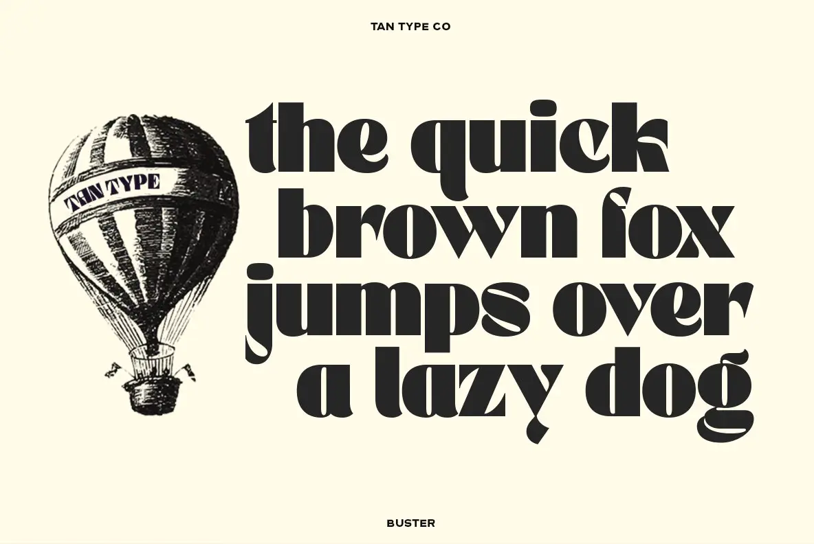 Tan Buster Font - FontPath