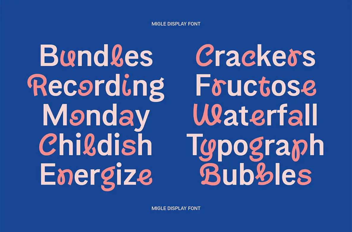 Migle Display Font - YouWorkForThem