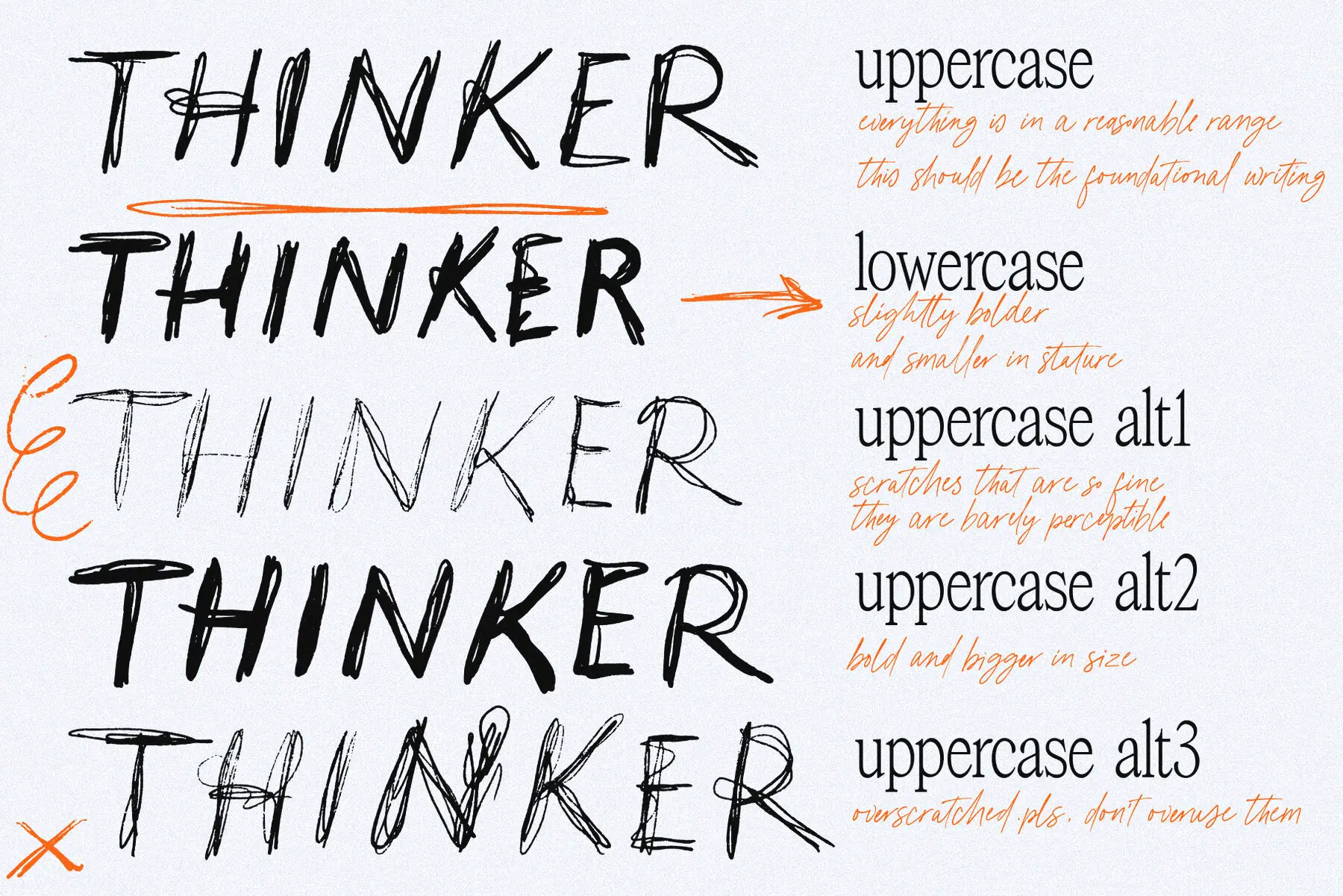 Thinker Font - YouWorkForThem
