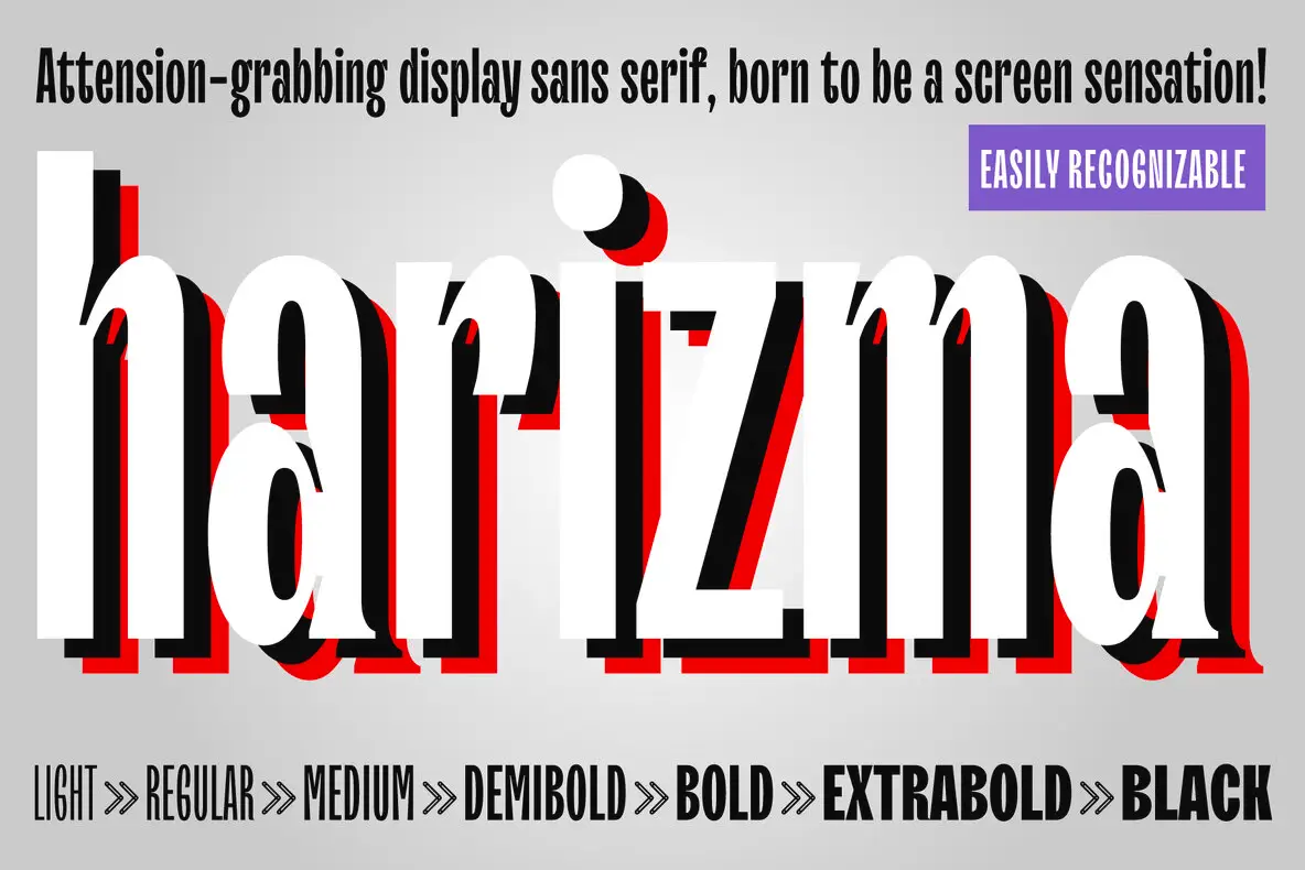 Harizma Font - YouWorkForThem